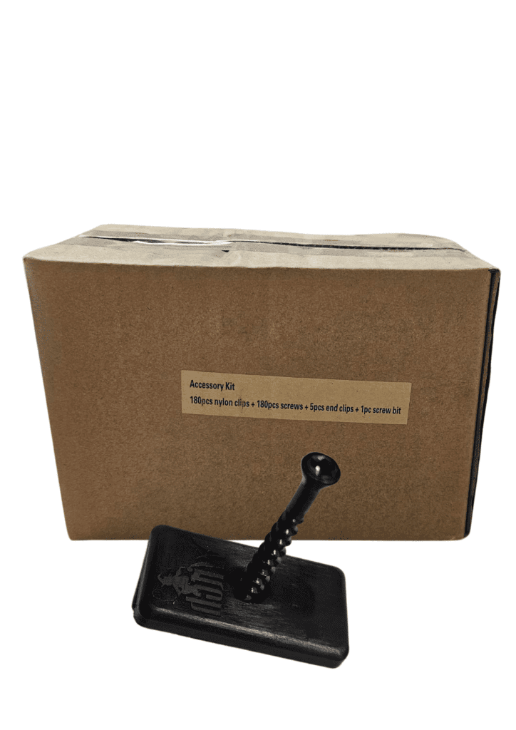 Composite Decking T-Clips Fixings and Screws (180),10m2 - Kelvin Timber